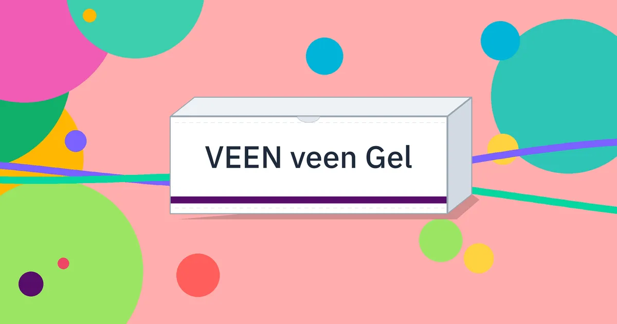 Symbolbild: Packung mit der Aufschrift VEEN veen Gel (PZN 11864519) – Verfügbarkeit und Bezug in Apotheken in Frankfurt am Main