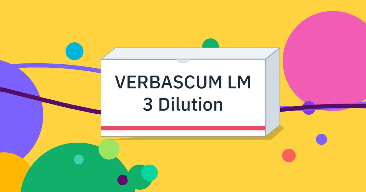 Symbolbild: Packung mit der Aufschrift VERBASCUM LM 3 Dilution (PZN 13265929) – Verfügbarkeit und Bezug in Apotheken in Frankfurt am Main