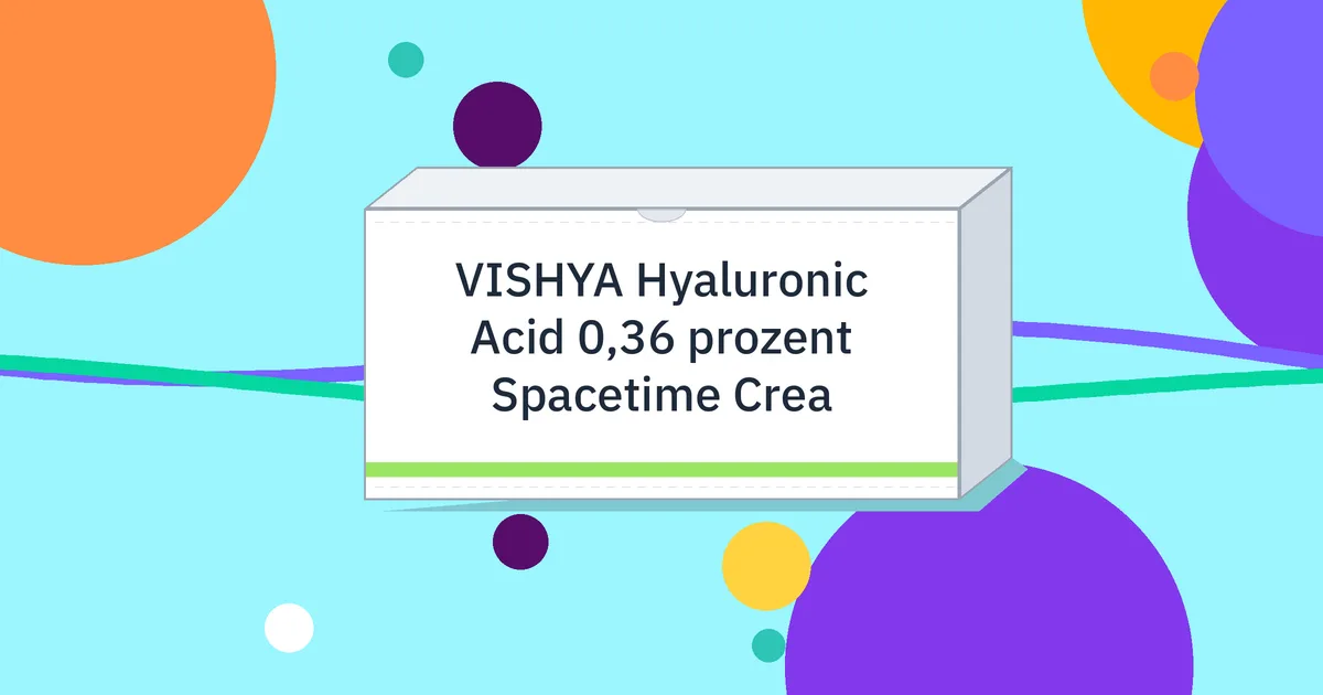 Symbolbild: Packung mit der Aufschrift VISHYA Hyaluronic Acid 0,36 prozent Spacetime Crea (PZN 19202350) – Verfügbarkeit und Bezug in Apotheken in Frankfurt am Main
