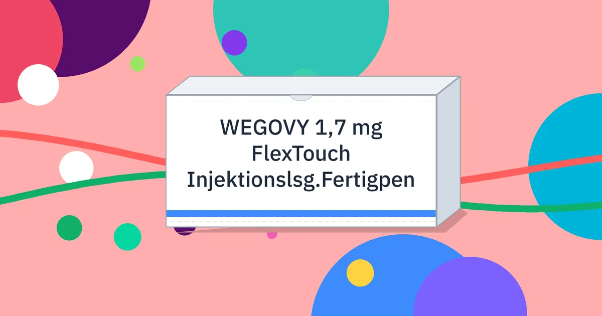 Symbolbild: Packung mit der Aufschrift WEGOVY 1,7 mg FlexTouch Injektionslsg.Fertigpen (PZN 19234108) – Verfügbarkeit und Bezug in Apotheken in Frankfurt am Main
