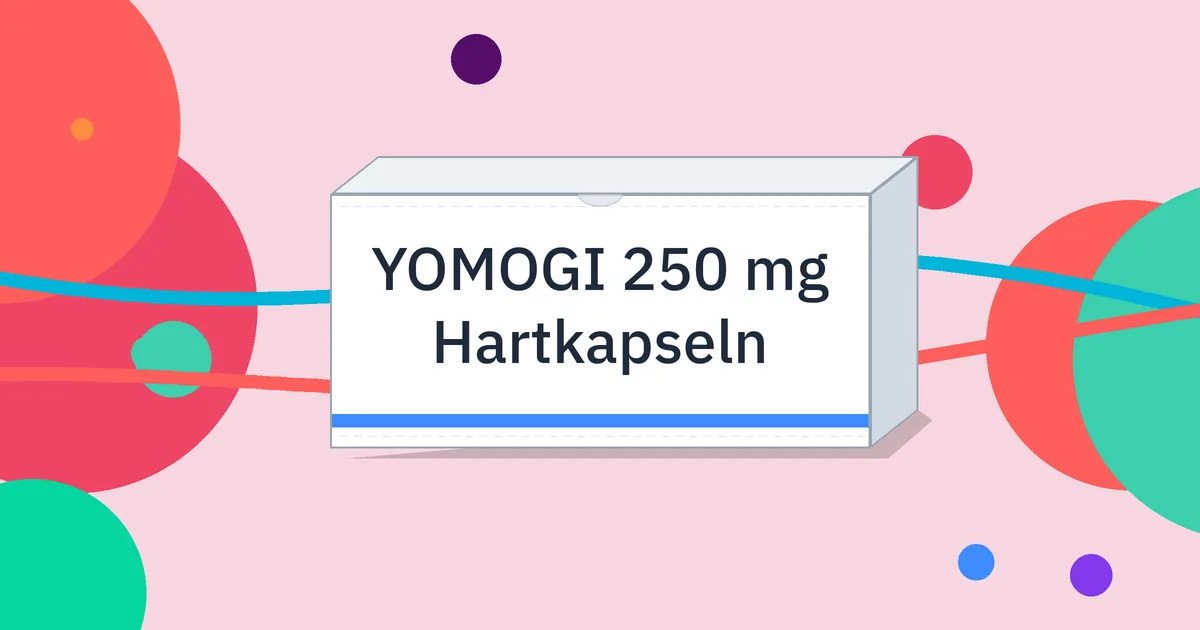 Symbolbild: Packung mit der Aufschrift YOMOGI 250 mg Hartkapseln (PZN 11885912) – Verfügbarkeit und Bezug in Apotheken in Frankfurt am Main