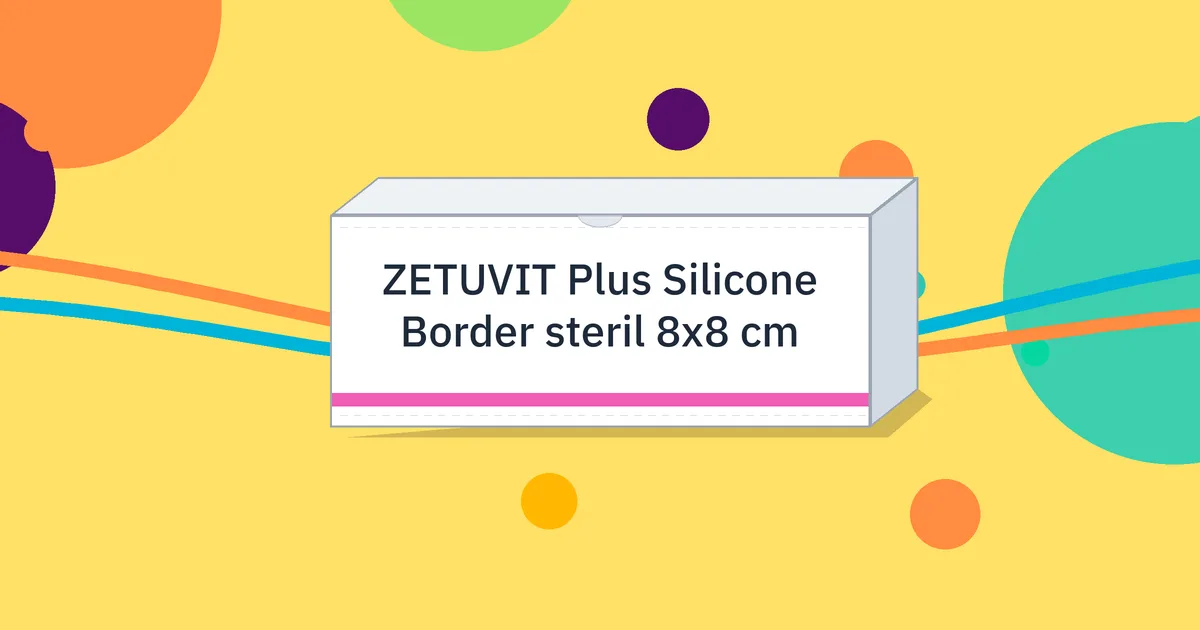 Symbolbild: Packung mit der Aufschrift ZETUVIT Plus Silicone Border steril 8x8 cm (PZN 20124804) – Verfügbarkeit und Bezug in Apotheken in Frankfurt am Main