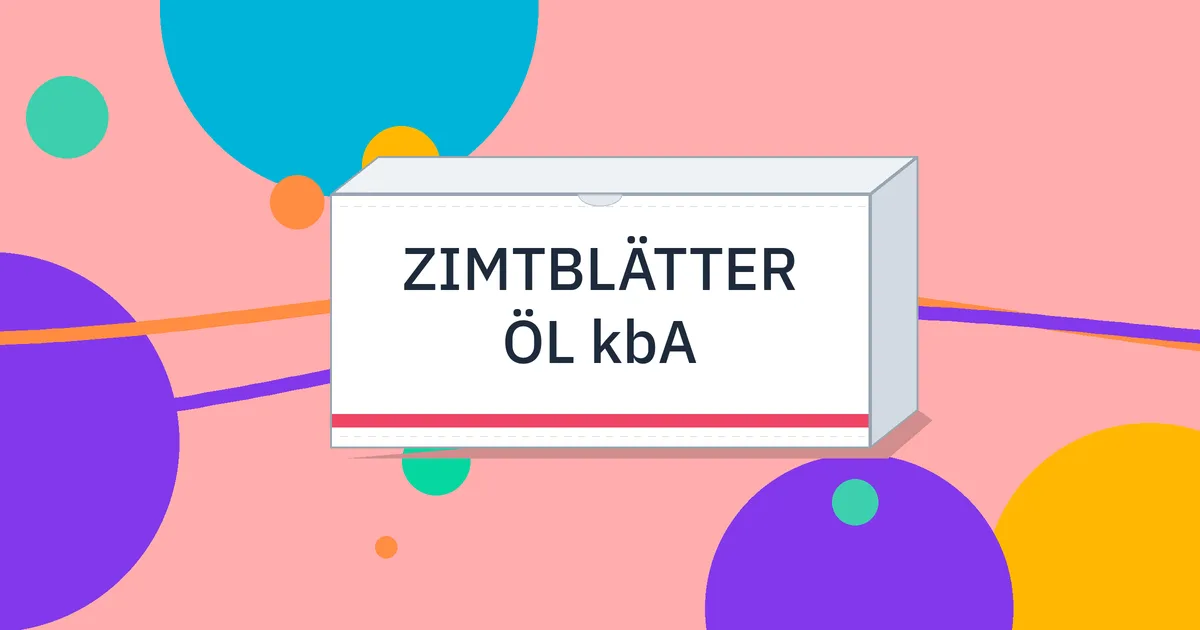 Symbolbild: Packung mit der Aufschrift ZIMTBLÄTTER ÖL kbA (PZN 06872221) – Verfügbarkeit und Bezug in Apotheken in Frankfurt am Main