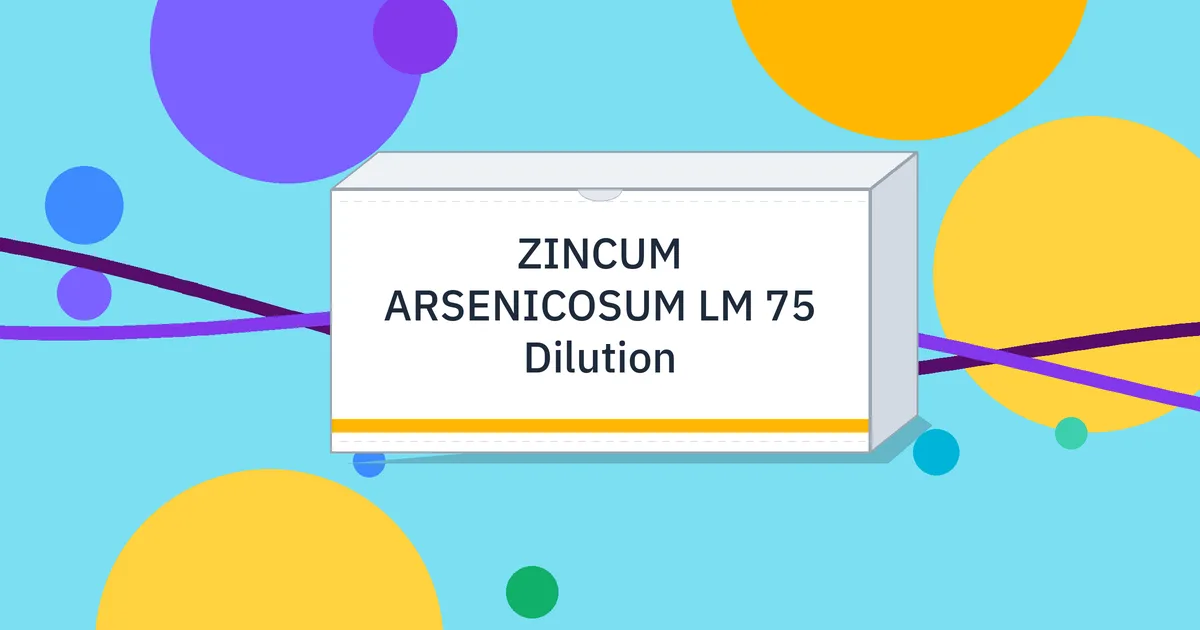 Symbolbild: Packung mit der Aufschrift ZINCUM ARSENICOSUM LM 75 Dilution (PZN 13291074) – Verfügbarkeit und Bezug in Apotheken in Frankfurt am Main