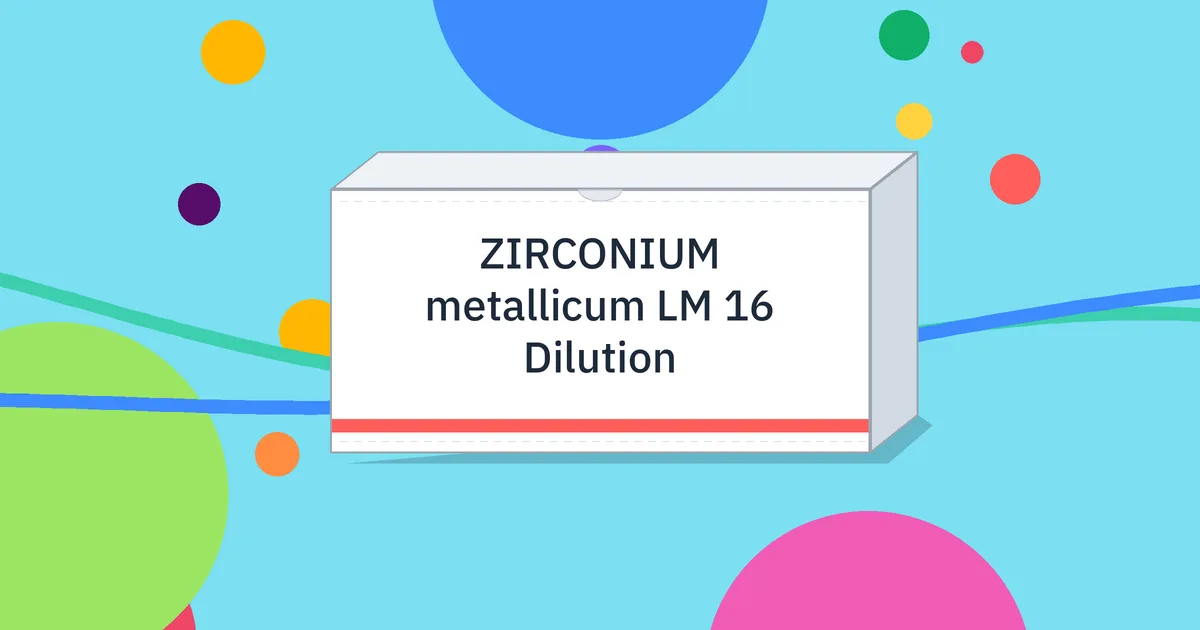 Symbolbild: Packung mit der Aufschrift ZIRCONIUM metallicum LM 16 Dilution (PZN 13302760) – Verfügbarkeit und Bezug in Apotheken in Frankfurt am Main