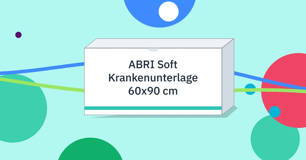 Symbolbild: Packung mit der Aufschrift ABRI Soft Krankenunterlage 60x90 cm (PZN 07552211) – Verfügbarkeit und Bezug in Apotheken in Frankfurt am Main