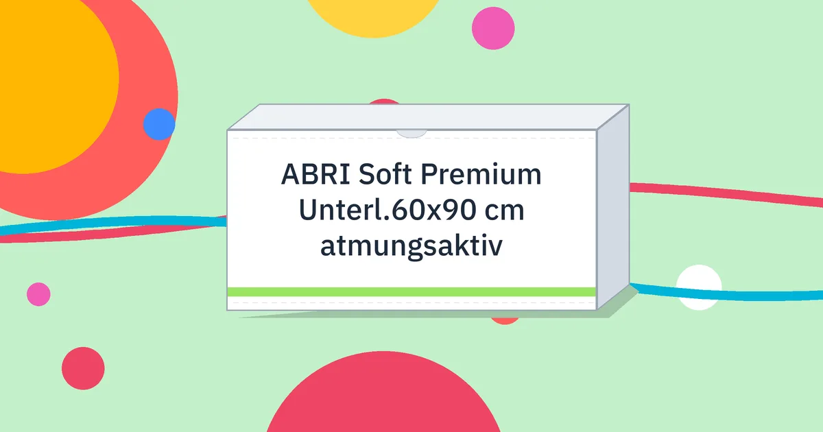 Symbolbild: Packung mit der Aufschrift ABRI Soft Premium Unterl.60x90 cm atmungsaktiv (PZN 11617040) – Verfügbarkeit und Bezug in Apotheken in Frankfurt am Main