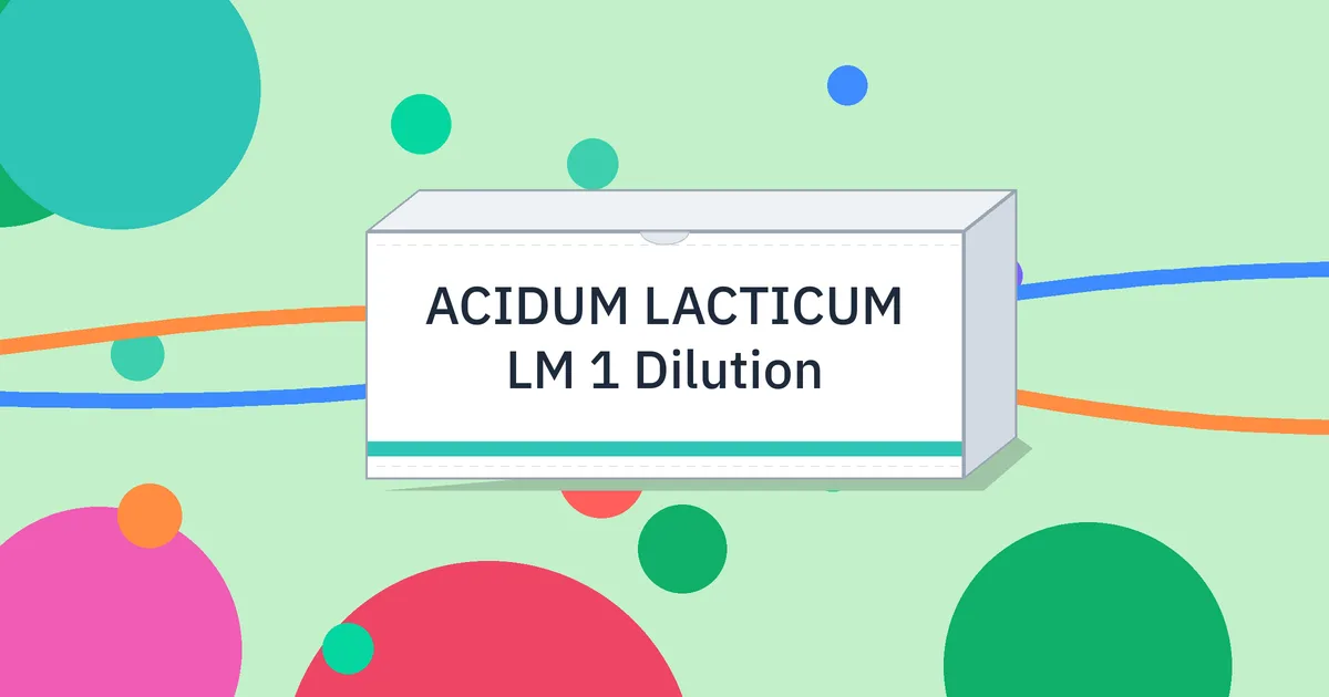 Symbolbild: Packung mit der Aufschrift ACIDUM LACTICUM LM 1 Dilution (PZN 13278955) – Verfügbarkeit und Bezug in Apotheken in Frankfurt am Main