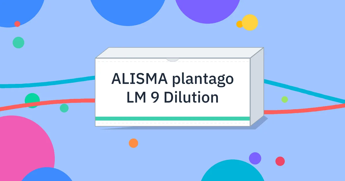 Symbolbild: Packung mit der Aufschrift ALISMA plantago LM 9 Dilution (PZN 13310570) – Verfügbarkeit und Bezug in Apotheken in Frankfurt am Main