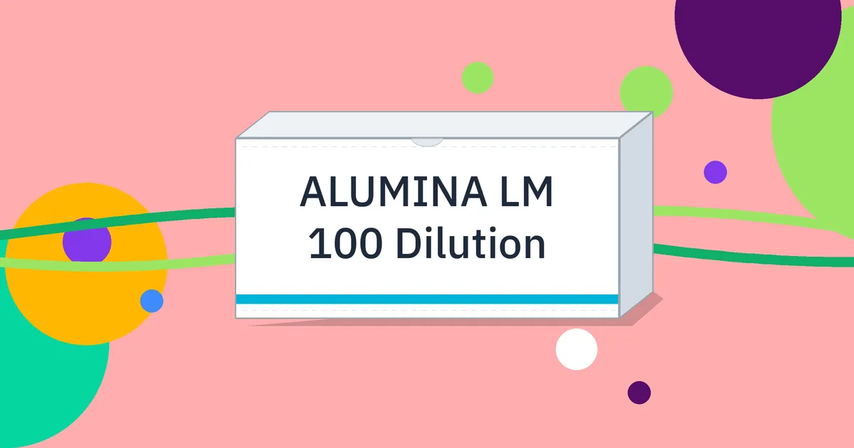Symbolbild: Packung mit der Aufschrift ALUMINA LM 100 Dilution (PZN 12758713) – Verfügbarkeit und Bezug in Apotheken in Frankfurt am Main