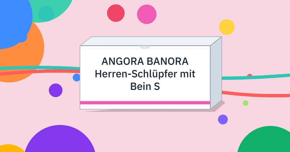 Symbolbild: Packung mit der Aufschrift ANGORA BANORA Herren-Schlüpfer mit Bein S (PZN 06192532) – Verfügbarkeit und Bezug in Apotheken in Frankfurt am Main