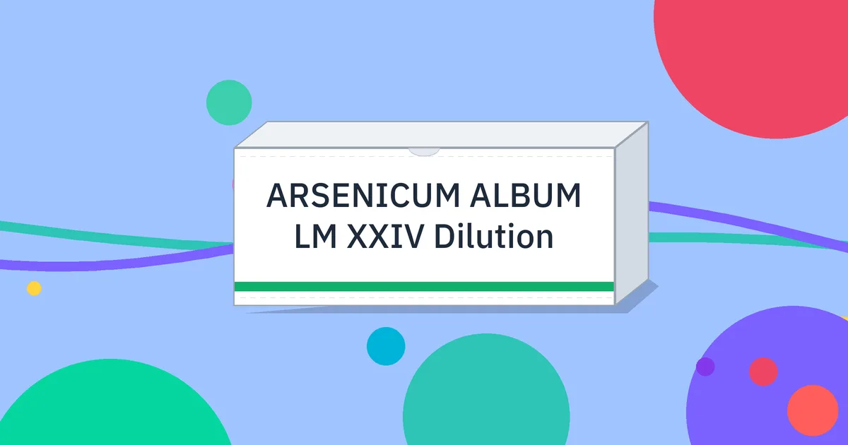 Symbolbild: Packung mit der Aufschrift ARSENICUM ALBUM LM XXIV Dilution (PZN 02673743) – Verfügbarkeit und Bezug in Apotheken in Frankfurt am Main