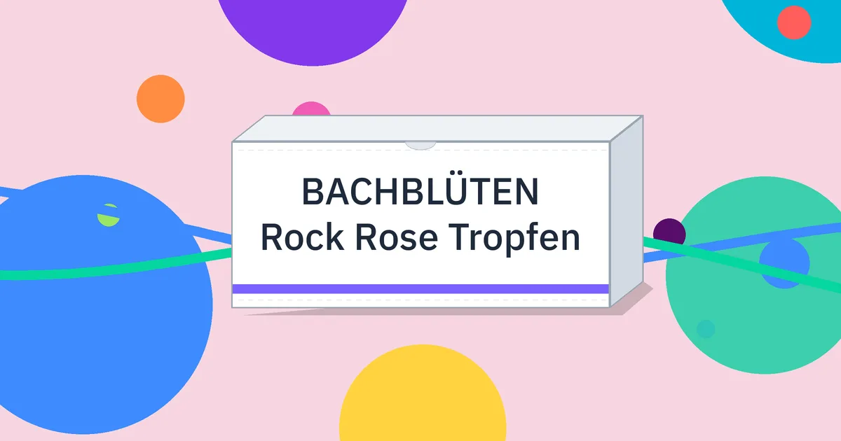 Symbolbild: Packung mit der Aufschrift BACHBLÜTEN Rock Rose Tropfen (PZN 08737361) – Verfügbarkeit und Bezug in Apotheken in Frankfurt am Main