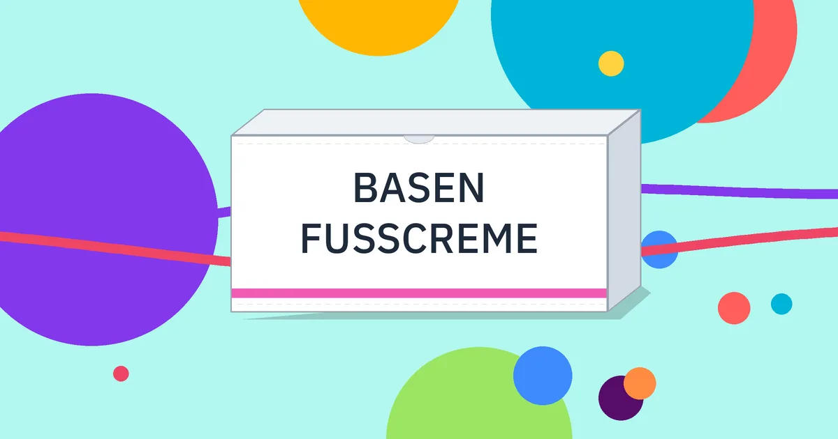 Symbolbild: Packung mit der Aufschrift BASEN FUSSCREME (PZN 14163639) – Verfügbarkeit und Bezug in Apotheken in Frankfurt am Main