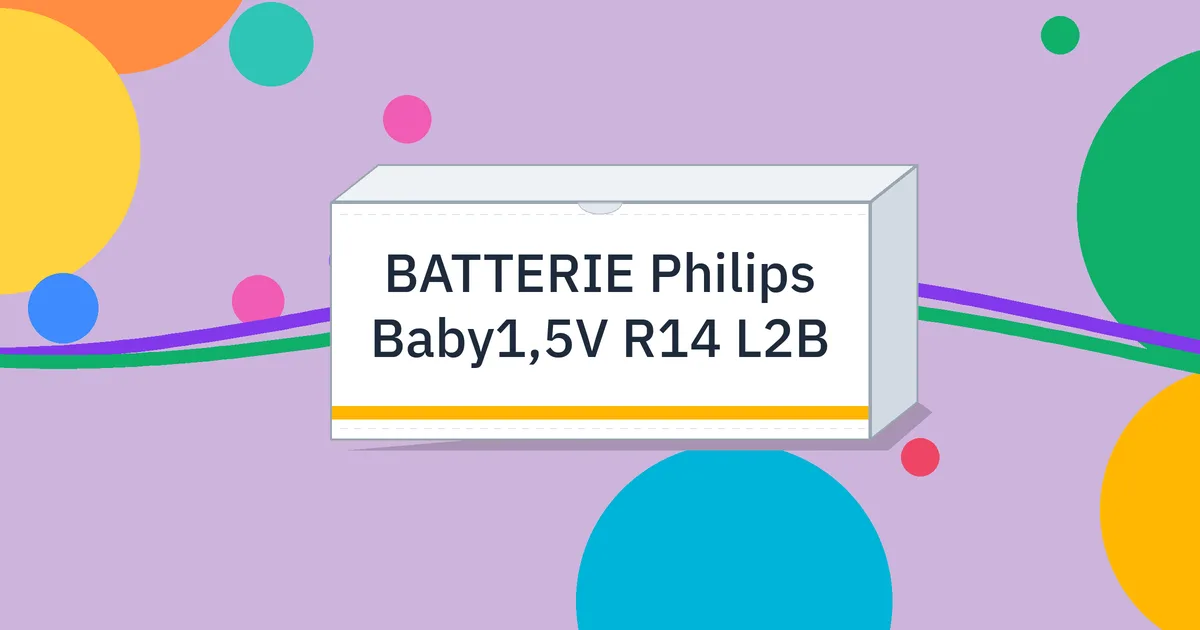 Symbolbild: Packung mit der Aufschrift BATTERIE Philips Baby1,5V R14 L2B (PZN 08922957) – Verfügbarkeit und Bezug in Apotheken in Frankfurt am Main
