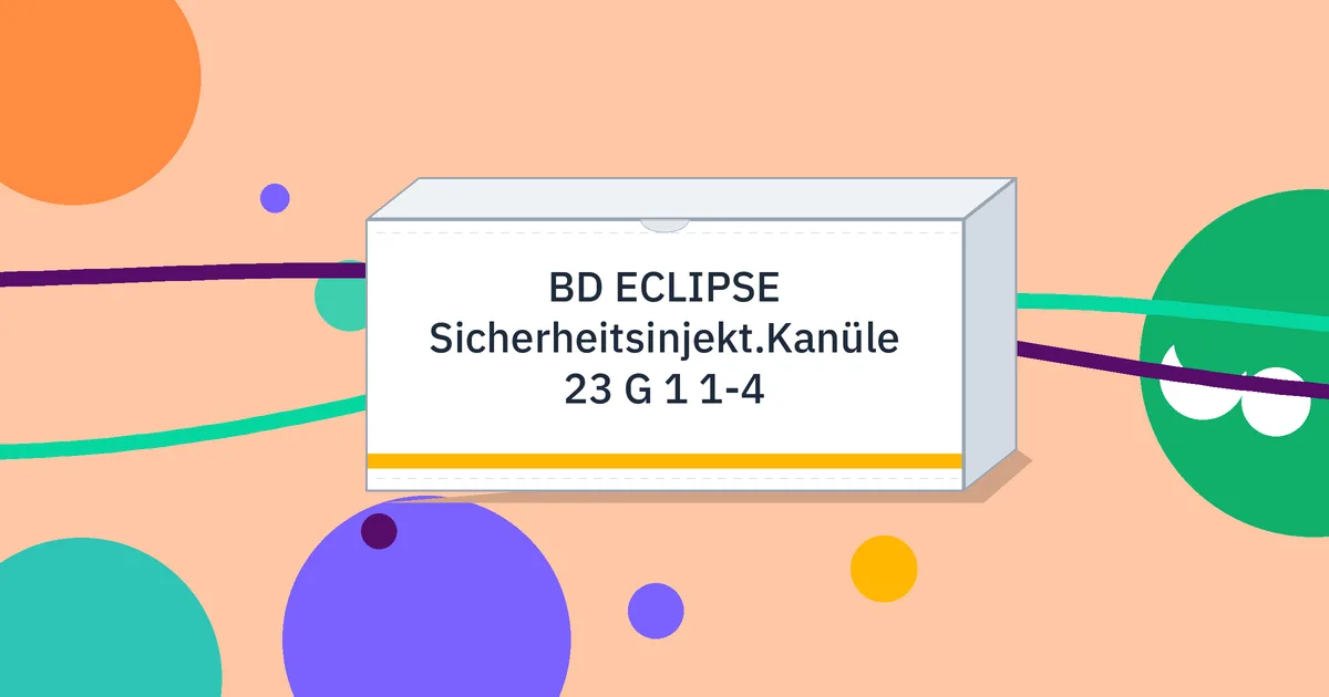 Symbolbild: Packung mit der Aufschrift BD ECLIPSE Sicherheitsinjekt.Kanüle 23 G 1 1-4 (PZN 09235319) – Verfügbarkeit und Bezug in Apotheken in Frankfurt am Main
