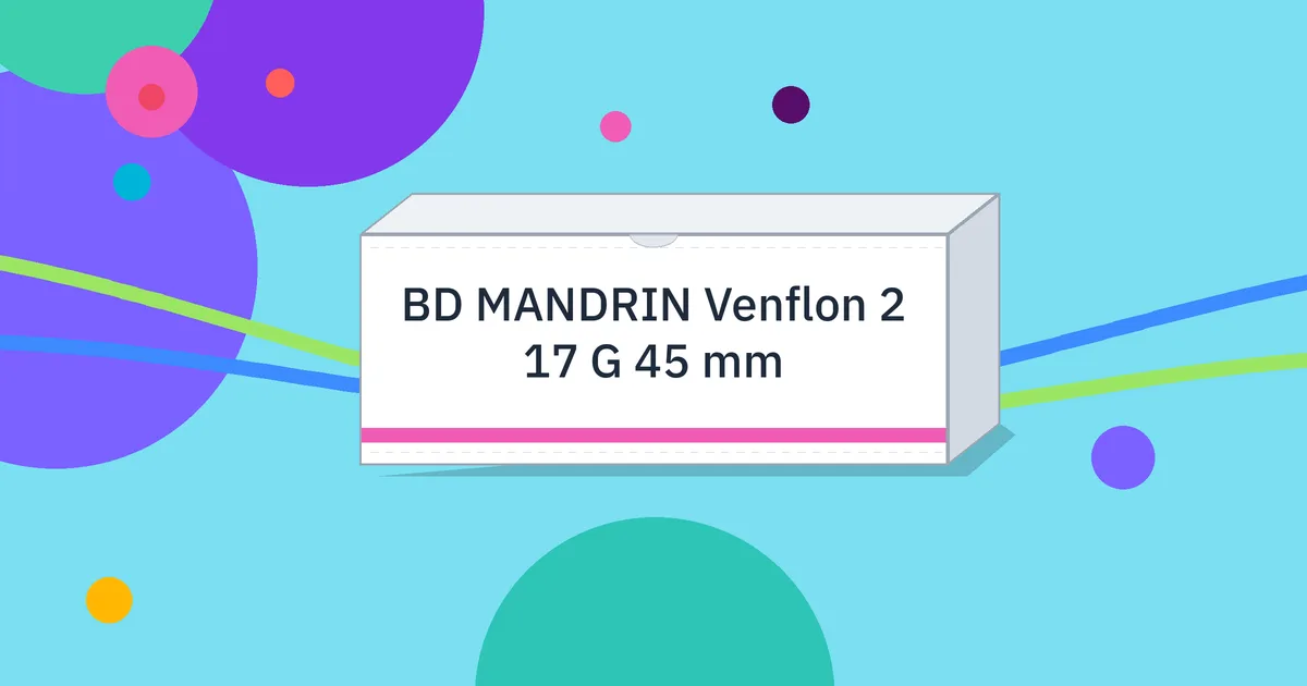 Symbolbild: Packung mit der Aufschrift BD MANDRIN Venflon 2 17 G 45 mm (PZN 02768113) – Verfügbarkeit und Bezug in Apotheken in Frankfurt am Main