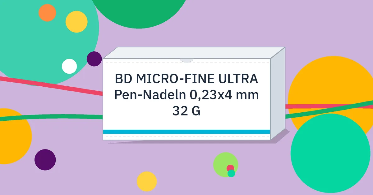 Symbolbild: Packung mit der Aufschrift BD MICRO-FINE ULTRA Pen-Nadeln 0,23x4 mm 32 G (PZN 15318245) – Verfügbarkeit und Bezug in Apotheken in Frankfurt am Main