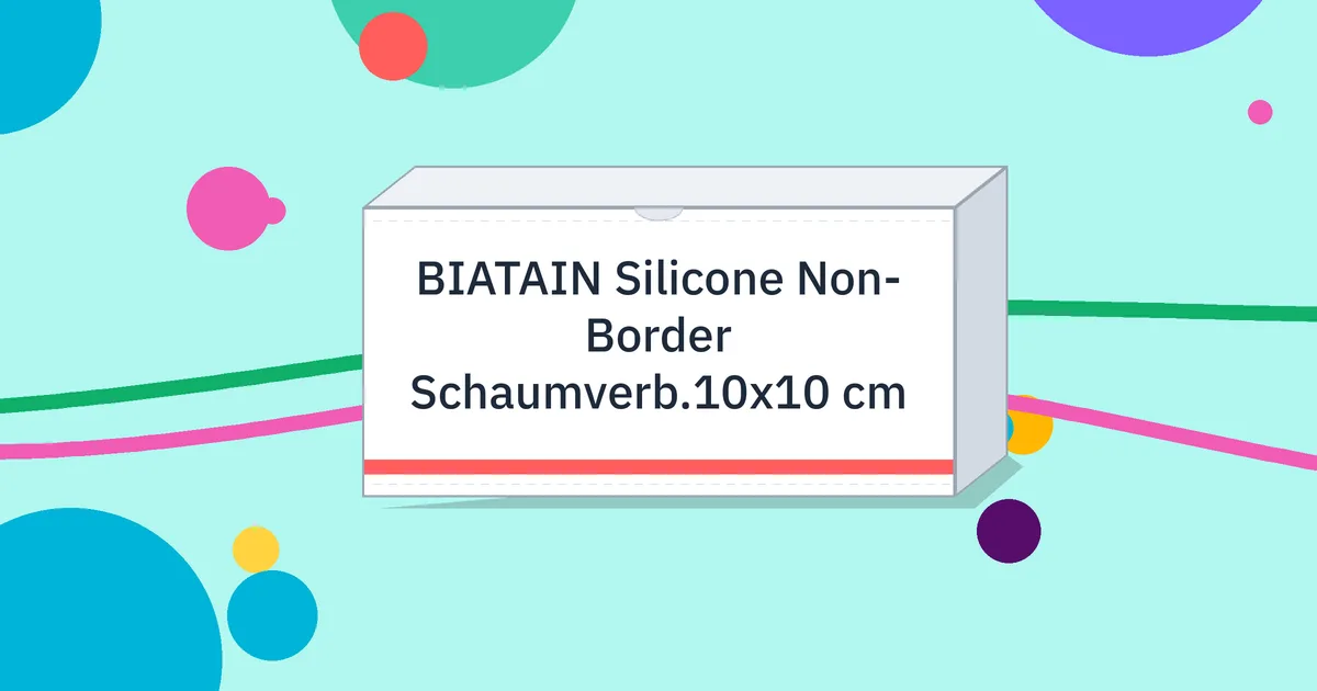 Symbolbild: Packung mit der Aufschrift BIATAIN Silicone Non-Border Schaumverb.10x10 cm (PZN 20389448) – Verfügbarkeit und Bezug in Apotheken in Frankfurt am Main