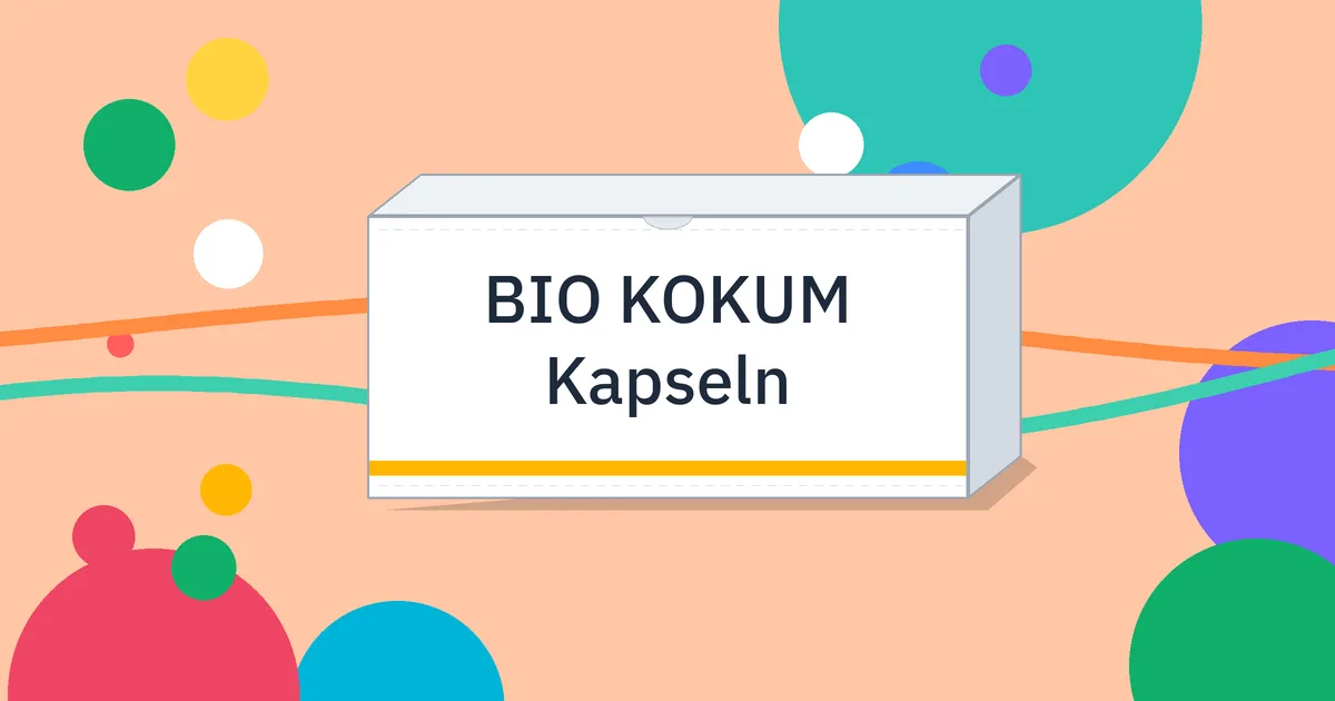 Symbolbild: Packung mit der Aufschrift BIO KOKUM Kapseln (PZN 16718478) – Verfügbarkeit und Bezug in Apotheken in Frankfurt am Main