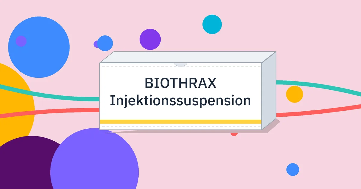 Symbolbild: Packung mit der Aufschrift BIOTHRAX Injektionssuspension (PZN 13245074) – Verfügbarkeit und Bezug in Apotheken in Frankfurt am Main