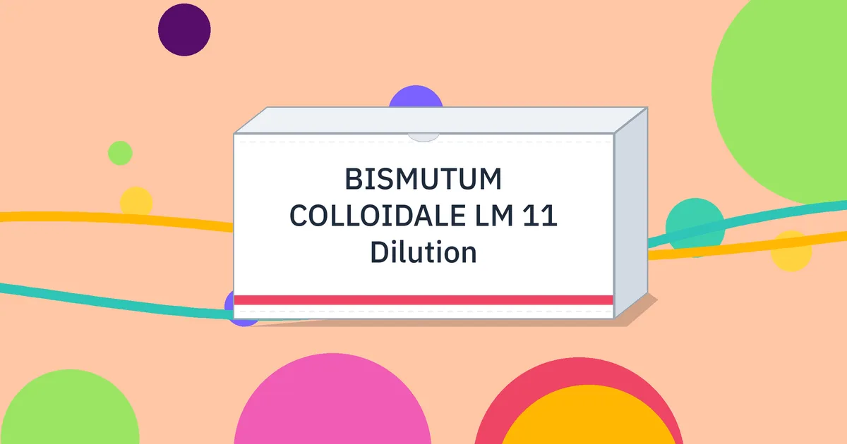 Symbolbild: Packung mit der Aufschrift BISMUTUM COLLOIDALE LM 11 Dilution (PZN 13385929) – Verfügbarkeit und Bezug in Apotheken in Frankfurt am Main