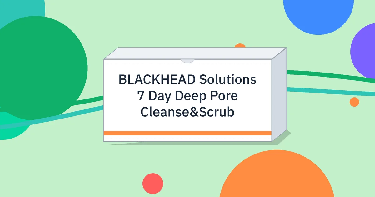 Symbolbild: Packung mit der Aufschrift BLACKHEAD Solutions 7 Day Deep Pore Cleanse&Scrub (PZN 18894564) – Verfügbarkeit und Bezug in Apotheken in Frankfurt am Main