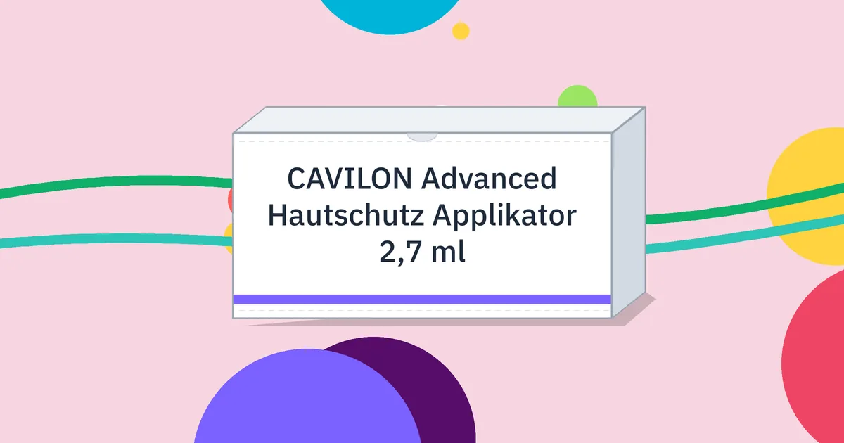 Symbolbild: Packung mit der Aufschrift CAVILON Advanced Hautschutz Applikator 2,7 ml (PZN 16747215) – Verfügbarkeit und Bezug in Apotheken in Frankfurt am Main