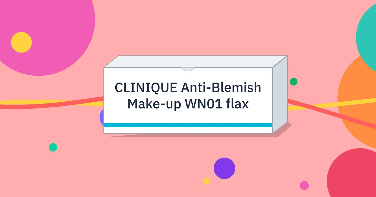 Symbolbild: Packung mit der Aufschrift CLINIQUE Anti-Blemish Make-up WN01 flax (PZN 19458612) – Verfügbarkeit und Bezug in Apotheken in Frankfurt am Main