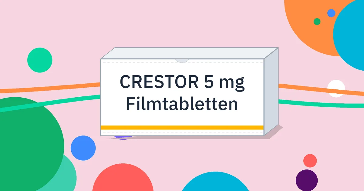 Symbolbild: Packung mit der Aufschrift CRESTOR 5 mg Filmtabletten (PZN 00316223) – Verfügbarkeit und Bezug in Apotheken in Frankfurt am Main