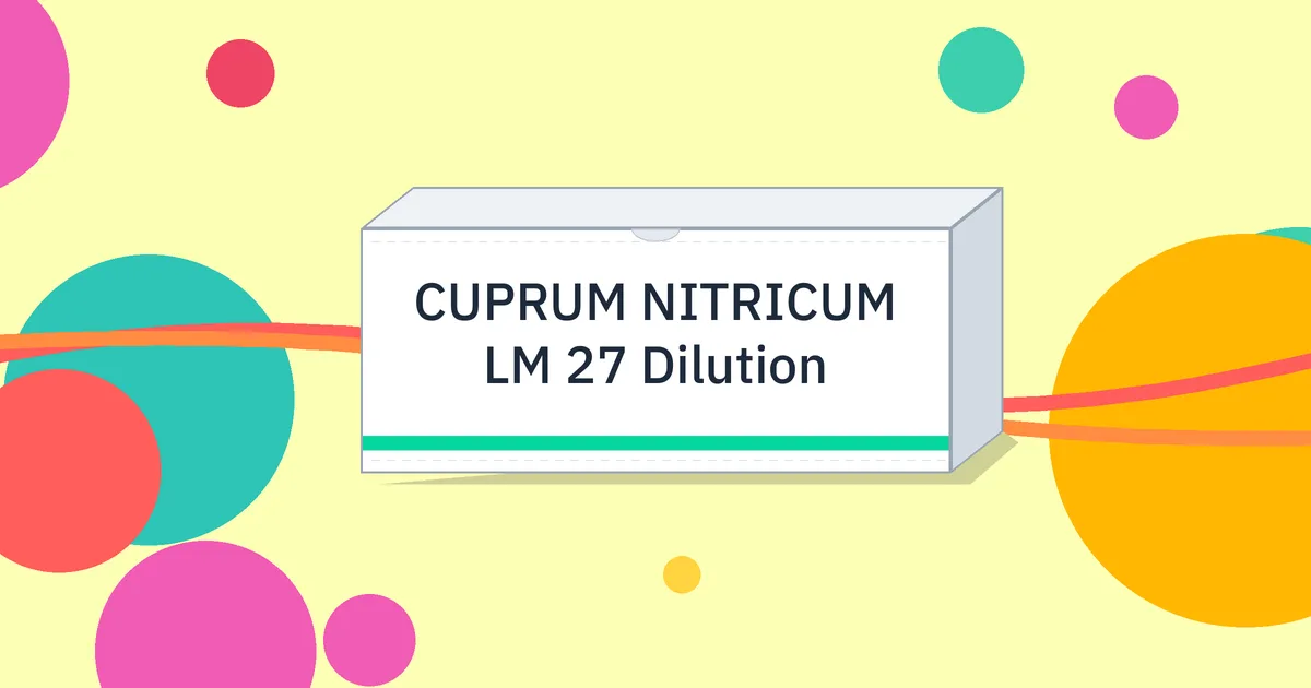 Symbolbild: Packung mit der Aufschrift CUPRUM NITRICUM LM 27 Dilution (PZN 12838748) – Verfügbarkeit und Bezug in Apotheken in Frankfurt am Main