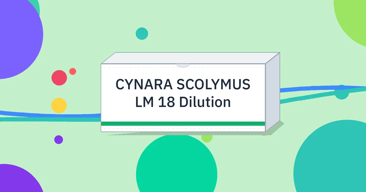 Symbolbild: Packung mit der Aufschrift CYNARA SCOLYMUS LM 18 Dilution (PZN 13459645) – Verfügbarkeit und Bezug in Apotheken in Frankfurt am Main