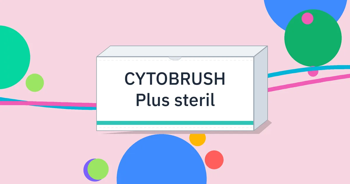 Symbolbild: Packung mit der Aufschrift CYTOBRUSH Plus steril (PZN 01337612) – Verfügbarkeit und Bezug in Apotheken in Frankfurt am Main