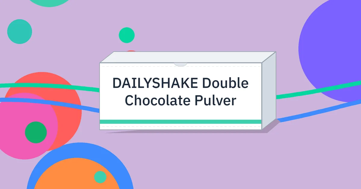 Symbolbild: Packung mit der Aufschrift DAILYSHAKE Double Chocolate Pulver (PZN 13910519) – Verfügbarkeit und Bezug in Apotheken in Frankfurt am Main