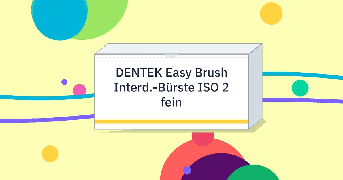 Symbolbild: Packung mit der Aufschrift DENTEK Easy Brush Interd.-Bürste ISO 2 fein (PZN 14028019) – Verfügbarkeit und Bezug in Apotheken in Frankfurt am Main