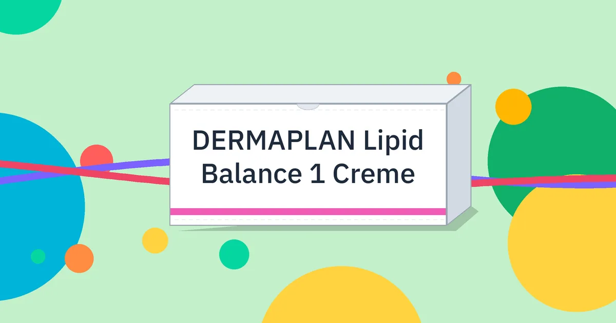 Symbolbild: Packung mit der Aufschrift DERMAPLAN Lipid Balance 1 Creme (PZN 07746062) – Verfügbarkeit und Bezug in Apotheken in Frankfurt am Main