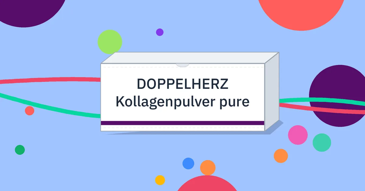 Symbolbild: Packung mit der Aufschrift DOPPELHERZ Kollagenpulver pure (PZN 18787383) – Verfügbarkeit und Bezug in Apotheken in Frankfurt am Main