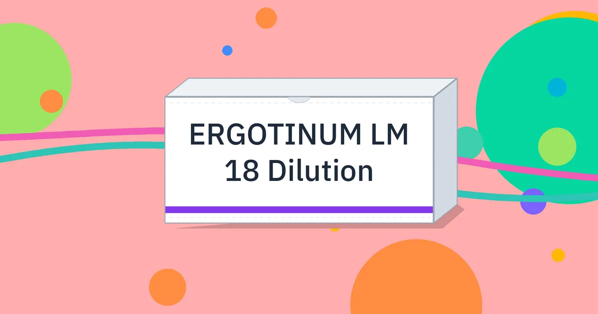 Symbolbild: Packung mit der Aufschrift ERGOTINUM LM 18 Dilution (PZN 13477270) – Verfügbarkeit und Bezug in Apotheken in Frankfurt am Main