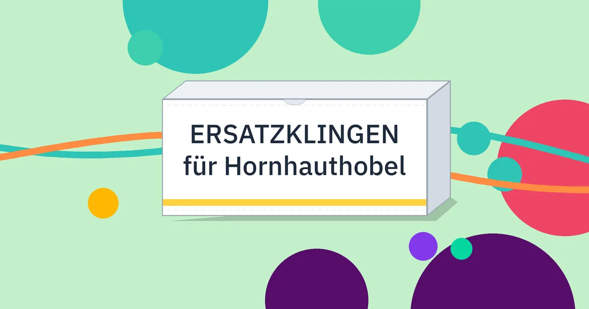 Symbolbild: Packung mit der Aufschrift ERSATZKLINGEN für Hornhauthobel (PZN 10199333) – Verfügbarkeit und Bezug in Apotheken in Frankfurt am Main