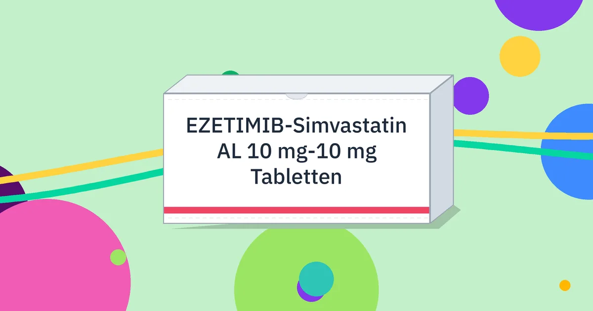 Symbolbild: Packung mit der Aufschrift EZETIMIB-Simvastatin AL 10 mg-10 mg Tabletten (PZN 13744073) – Verfügbarkeit und Bezug in Apotheken in Frankfurt am Main