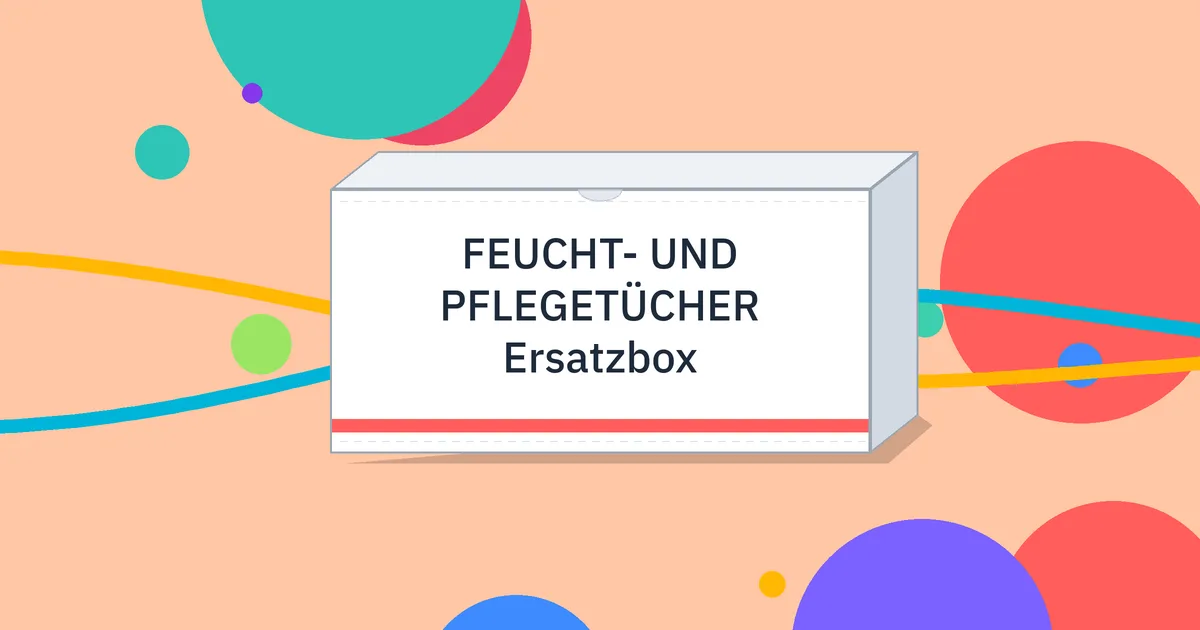 Symbolbild: Packung mit der Aufschrift FEUCHT- UND PFLEGETÜCHER Ersatzbox (PZN 12663964) – Verfügbarkeit und Bezug in Apotheken in Frankfurt am Main