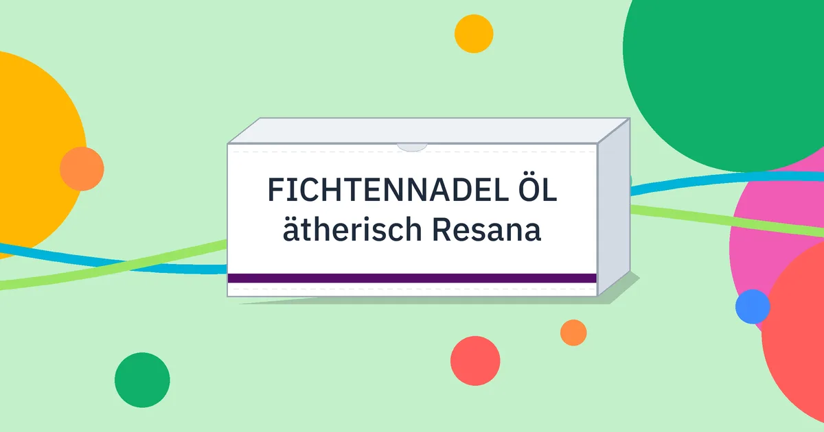Symbolbild: Packung mit der Aufschrift FICHTENNADEL ÖL ätherisch Resana (PZN 19413199) – Verfügbarkeit und Bezug in Apotheken in Frankfurt am Main