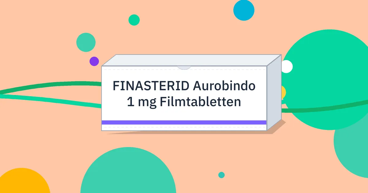 Symbolbild: Packung mit der Aufschrift FINASTERID Aurobindo 1 mg Filmtabletten (PZN 10252731) – Verfügbarkeit und Bezug in Apotheken in Frankfurt am Main