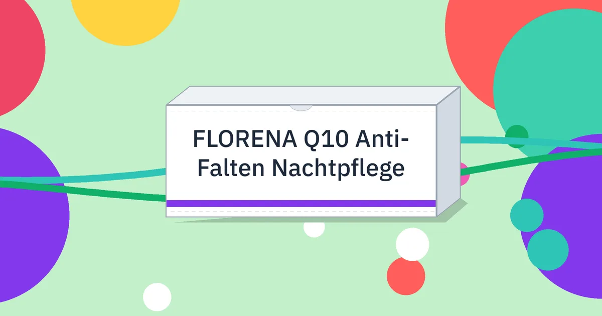 Symbolbild: Packung mit der Aufschrift FLORENA Q10 Anti-Falten Nachtpflege (PZN 17626034) – Verfügbarkeit und Bezug in Apotheken in Frankfurt am Main