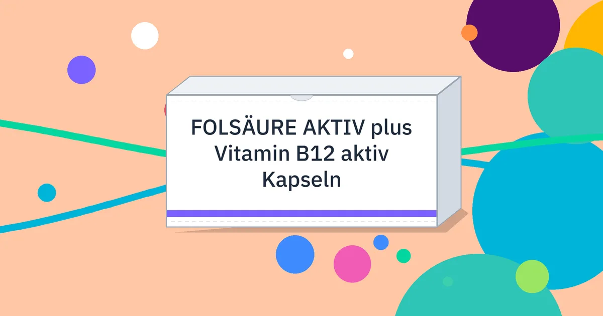 Symbolbild: Packung mit der Aufschrift FOLSÄURE AKTIV plus Vitamin B12 aktiv Kapseln (PZN 11052112) – Verfügbarkeit und Bezug in Apotheken in Frankfurt am Main