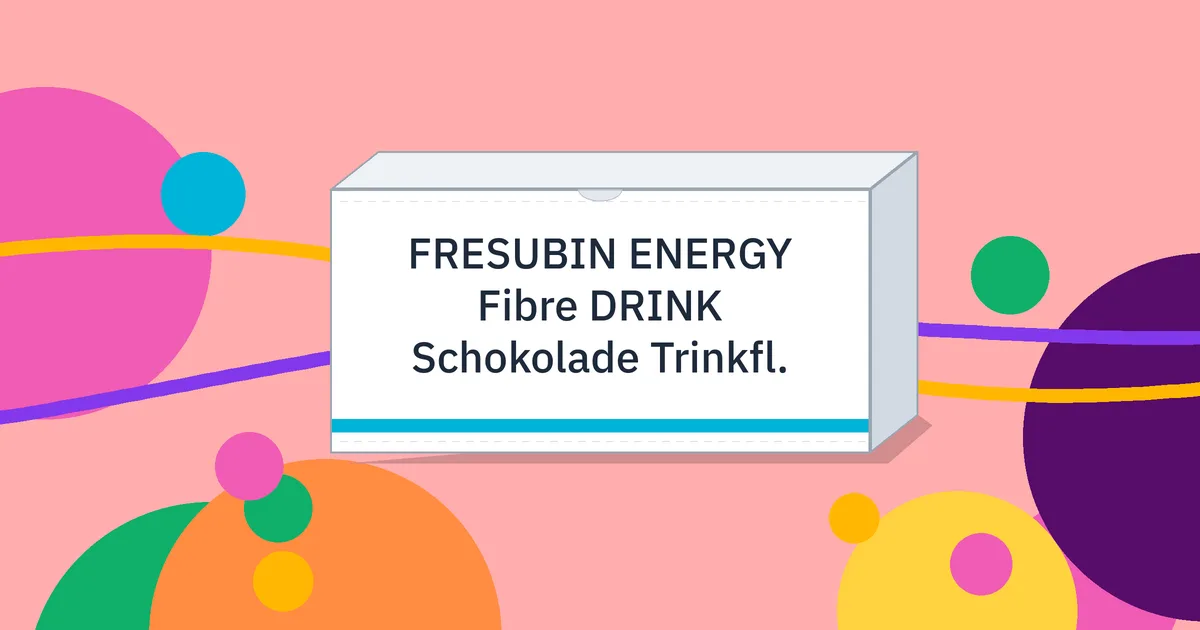 Symbolbild: Packung mit der Aufschrift FRESUBIN ENERGY Fibre DRINK Schokolade Trinkfl. (PZN 06698622) – Verfügbarkeit und Bezug in Apotheken in Frankfurt am Main