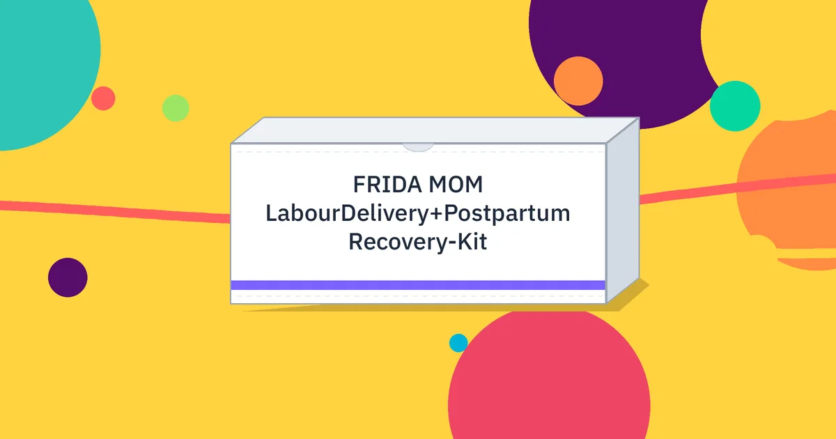 Symbolbild: Packung mit der Aufschrift FRIDA MOM LabourDelivery+Postpartum Recovery-Kit (PZN 19140726) – Verfügbarkeit und Bezug in Apotheken in Frankfurt am Main