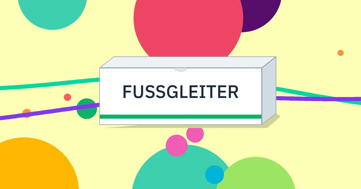 Symbolbild: Packung mit der Aufschrift FUSSGLEITER (PZN 03908119) – Verfügbarkeit und Bezug in Apotheken in Frankfurt am Main