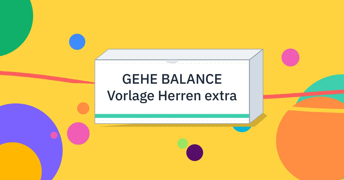 Symbolbild: Packung mit der Aufschrift GEHE BALANCE Vorlage Herren extra (PZN 04962049) – Verfügbarkeit und Bezug in Apotheken in Frankfurt am Main