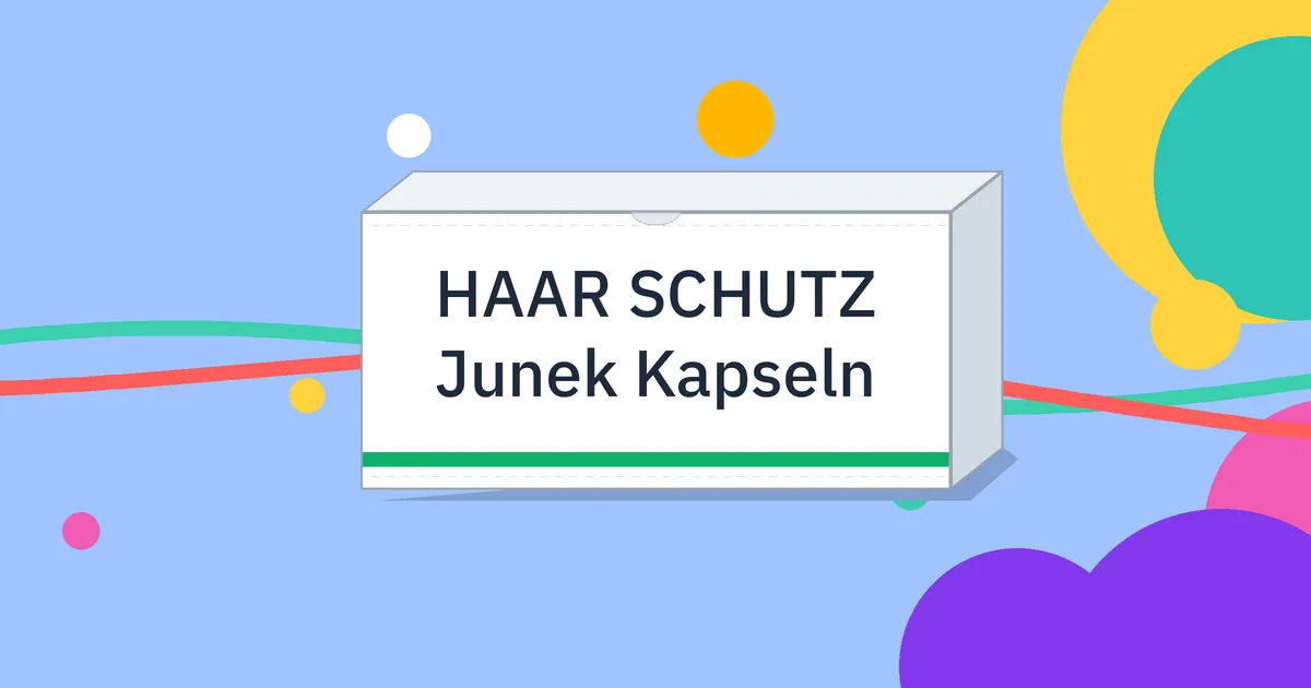 Symbolbild: Packung mit der Aufschrift HAAR SCHUTZ Junek Kapseln (PZN 10017680) – Verfügbarkeit und Bezug in Apotheken in Frankfurt am Main